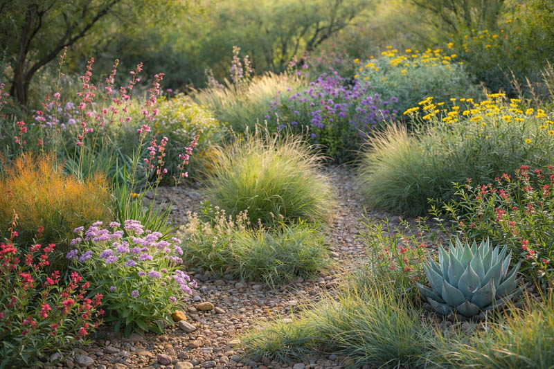 Native Garden: Desert Pollinator Garden with Agave and Sage