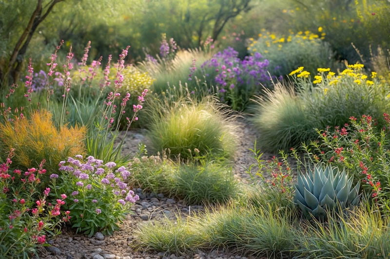 Native Garden: Desert Pollinator Garden with Agave and Sage