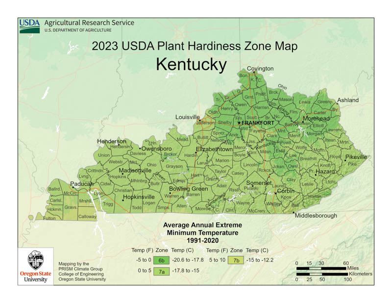Kentucky Planting Zones - Growing Zones Guide