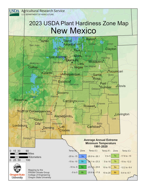 New Mexico Planting Zones - Growing Zones Guide